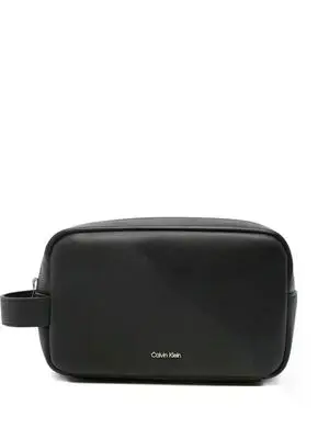 Calvin Klein Print Wash Bag - Black