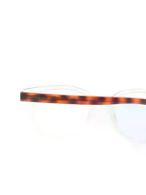 Tommy Hilfiger Tortoiseshell-effect Square-frame Eyeglasses
