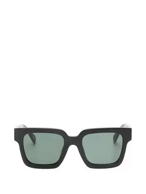 Zadig&Voltaire Square Frame Sunglasses With Wing Plaque - Black
