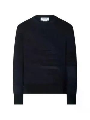 Thom Browne 4-bar Ottoman-stitch Sweatshirt