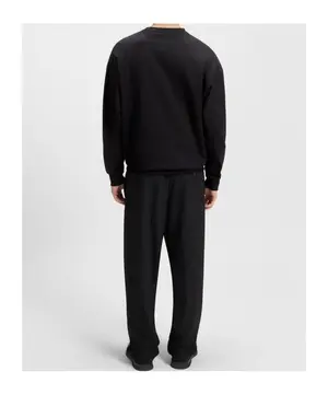 Hugo Boss Oversized-fit Crewneck Sweatshirt With Logo