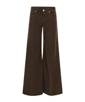 DONDUP Marlen Wide-leg Velvet Pants