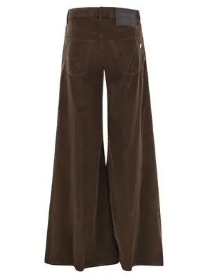 DONDUP Marlen Wide-leg Velvet Pants