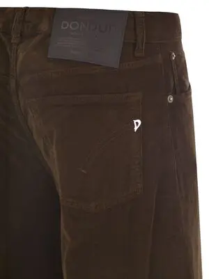 DONDUP Marlen Wide-leg Velvet Pants