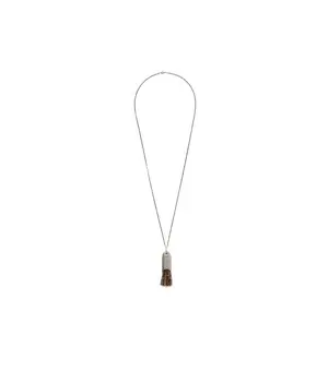 LEMAIRE Personal Brush Necklace - Silver