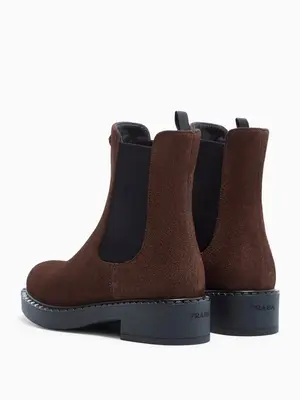 Prada Logo-plaque Chelsea Boots