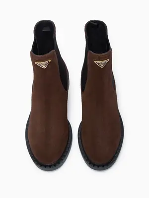 Prada Logo-plaque Chelsea Boots
