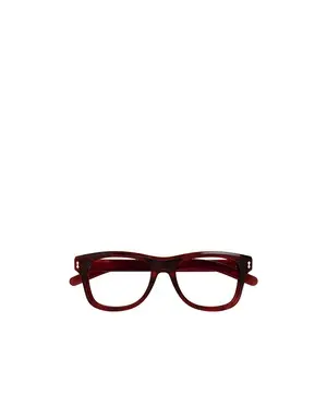 Gucci Eyeglasses With Rectangle Frame - Red