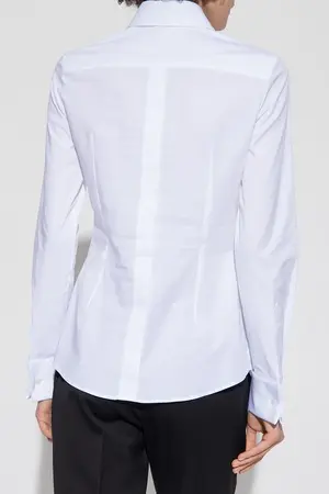 Dolce & Gabbana Stretch Poplin Tuxedo Shirt