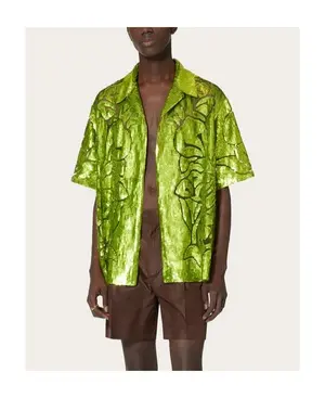 Valentino Garavani Sequin Embellished Button-up Shirt
