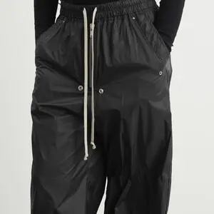Rick Owens Palazzo Pants With Button Detail - Black