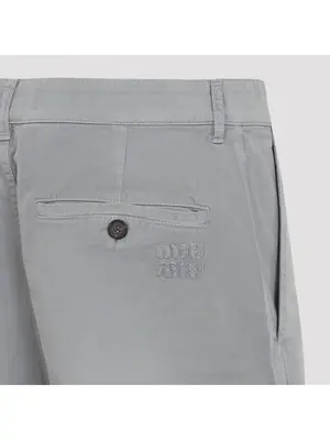 Miu Miu Garment-dyed Twill Pants - Gray