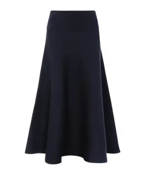 THE FRANKIE SHOP THE FRANKIE SHOP A-Line Knit Midi Skirt