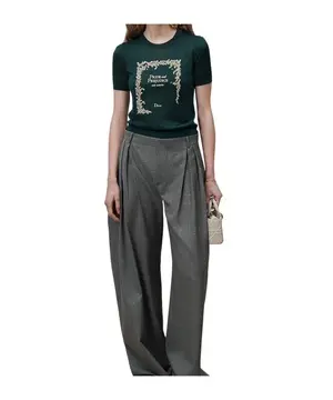 Dior Short-sleeved Fitted Sweater