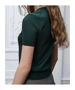 Dior Short-sleeved Fitted Sweater