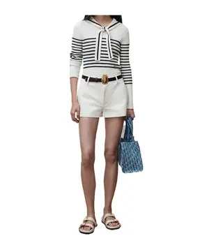 Dior Sailor Collar Striped Knit Sweater