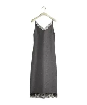 Dior Mid-length Straight Dress With Lace Details