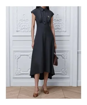 Dior Mid-length Flared Dress With Pleated Details