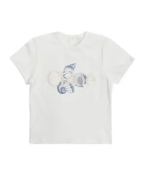 Chloé Seashell Logo Print T-shirt