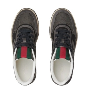 Gucci Low Top Sneakers With Interlocking G Detail - Grey