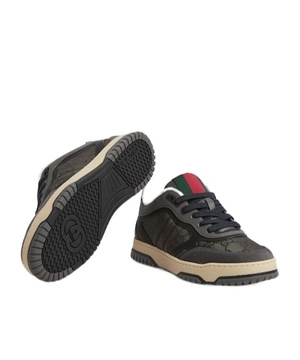 Gucci Low Top Sneakers With Interlocking G Detail - Grey