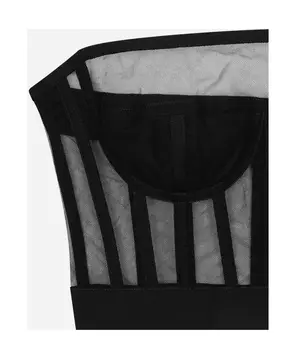 Dolce & Gabbana Cropped Boned Bodice Tank Top