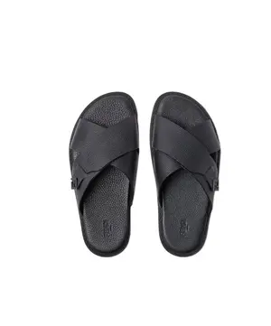 Fendi Squared Ff Leather Slides