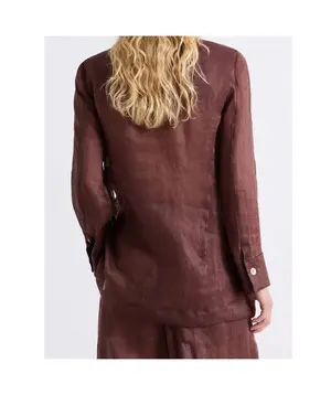 Marella Ramie Canvas Blazer