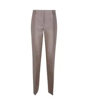 Alberta Ferretti Satin Tailored Trousers