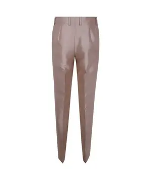 Alberta Ferretti Satin Tailored Trousers