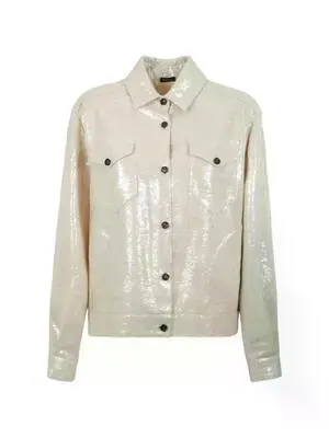 Kiton Sequin-embellished Straight-cut Jacket