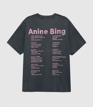 ANINE BING Smiley Print T-shirt
