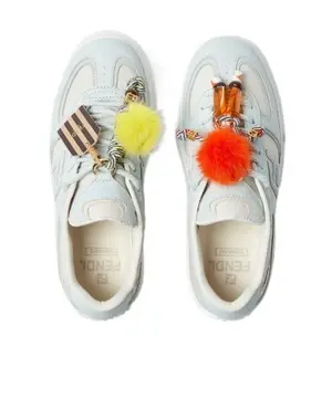 Fendi Match Platform Low-top Sneakers - Light Blue