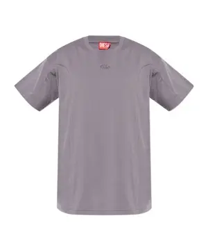 DIESEL® Oval-d Embroidered Crewneck T-shirt - Gray