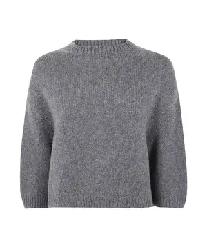 Khaite Sabina Knitted Sweater - Stone