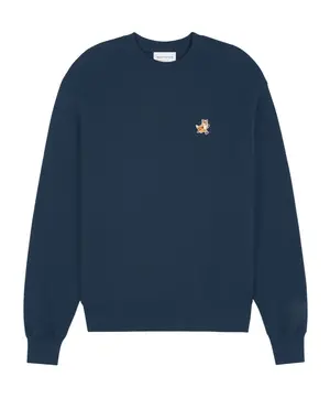 Maison Kitsuné Speedy Fox Crewneck Sweatshirt - Blue