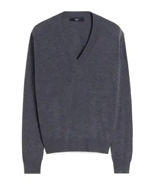 Max Mara Long-sleeved V-neck Sweater