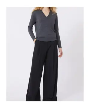 Max Mara Long-sleeved V-neck Sweater
