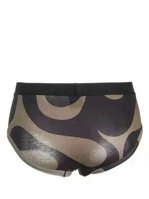 TOM FORD Logo Waistband Briefs - Black