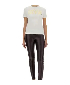 Versace Logo Printed Crewneck T-shirt