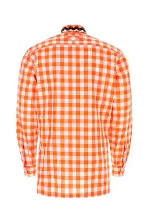 Prada Embroidered Poplin Shirt