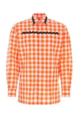 Prada Embroidered Poplin Shirt - Multicolor