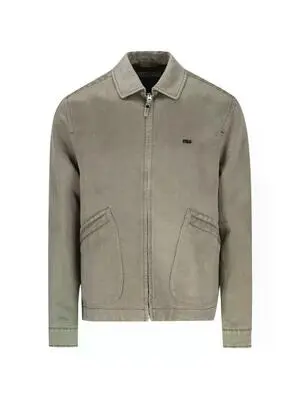 MASSIMO OSTI STUDIO Logo Patch Zip-up Jacket