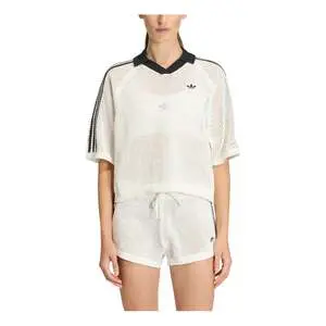 Adidas Short Sleeve Knit Polo Shirt With Classic Collar