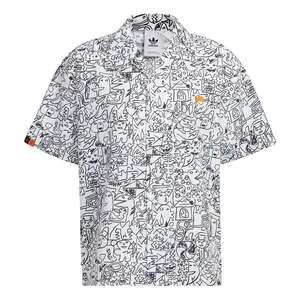 Adidas Originals Ss22 Printing Full Print Casual Short Sleeve Shirt White - Default Color