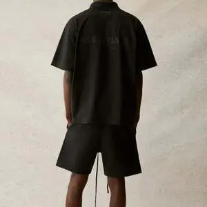 Fear Of God Ss21 Polo Shirt 'stretch Limo - Black