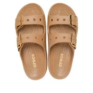 CROCS Metallic Buckle Sandal - Sepia