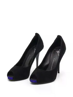GIUSEPPE ZANOTTI Embellished Peep-toe Pumps
