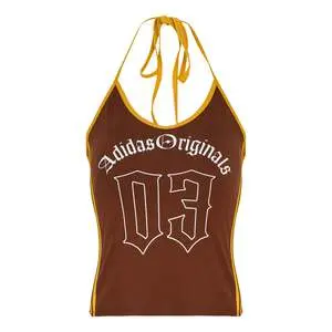Adidas Originals Halter Neck Top - Brown