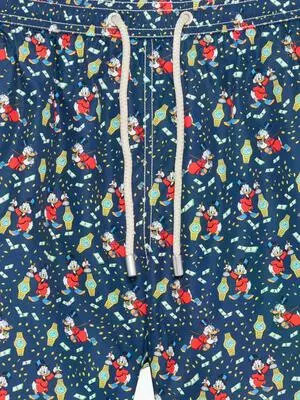 MC2 SAINT BARTH Scrooge Mcduck Print Swim Shorts - Blue